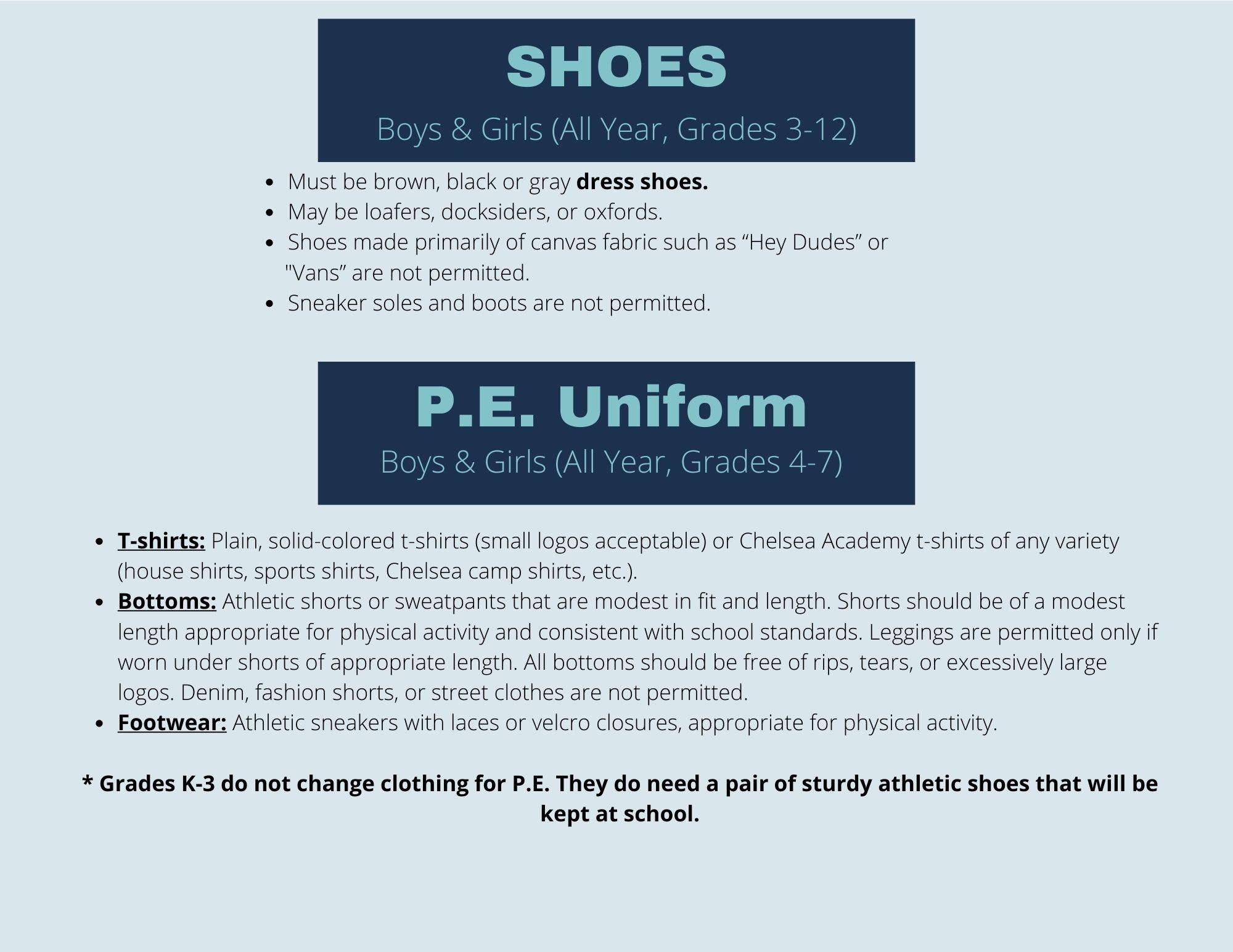 Uniforms - Chelsea Academy